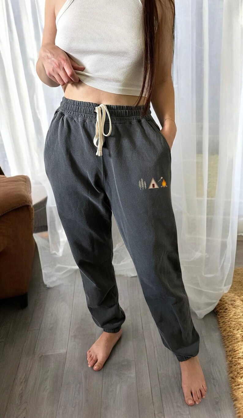 A-frame Cabin Sweatpants Camping Comfort Colors Sweatpants Hiker Gift ...