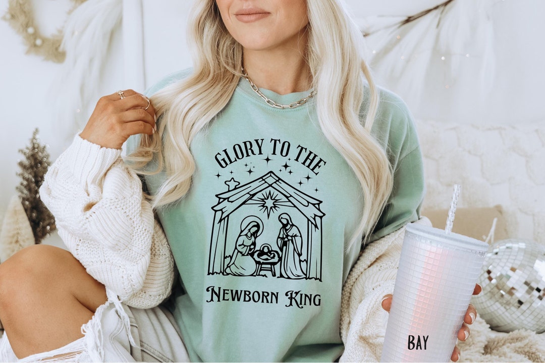 Nativity Scene Shirt Christian Christmas Sweatshirt Nativity Scene ...