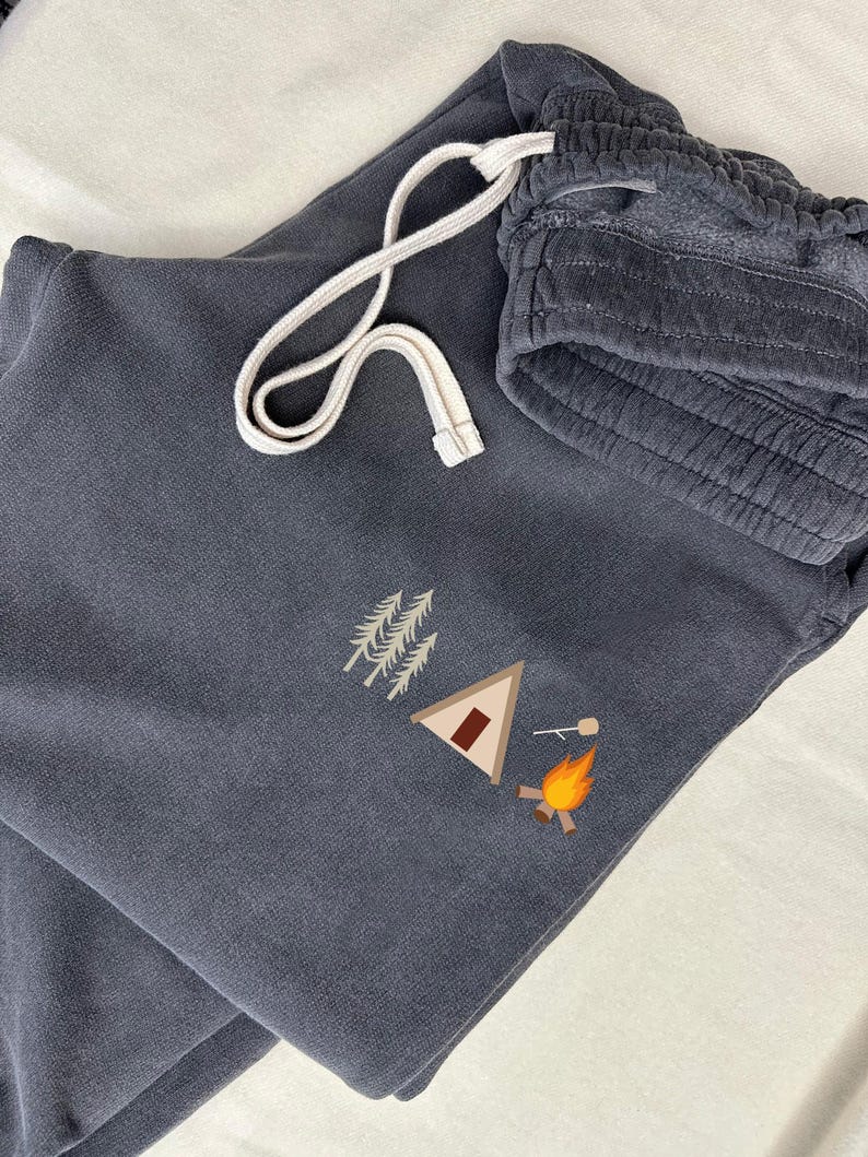 A-frame Cabin Sweatpants Camping Comfort Colors Sweatpants Hiker Gift ...