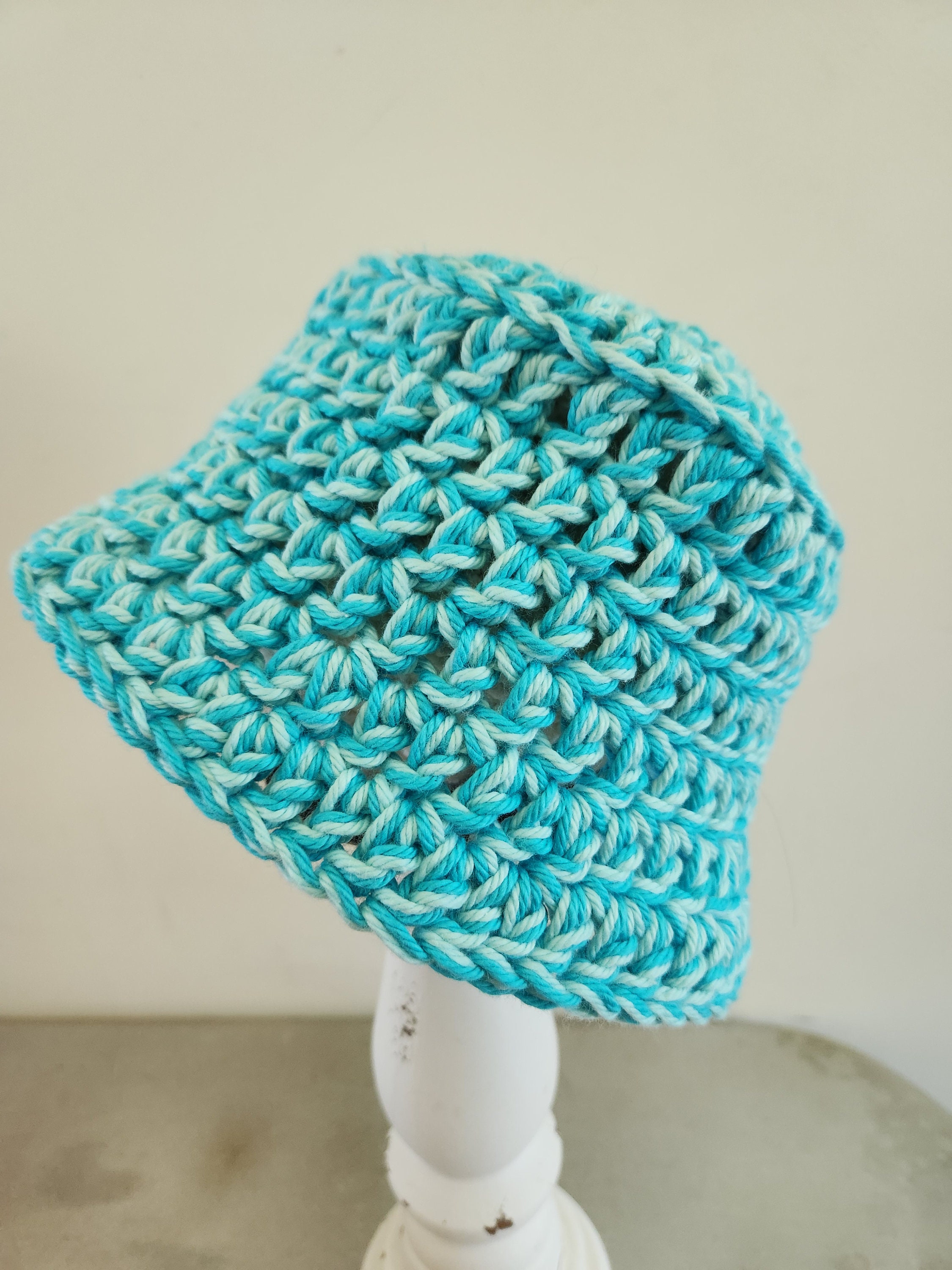 Kids Bucket Hat Hand Crochet 100% Cotton - Etsy