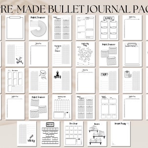 Printable Bullet Journal, Bujo Template, Bullet Journal Pages, Daily ...