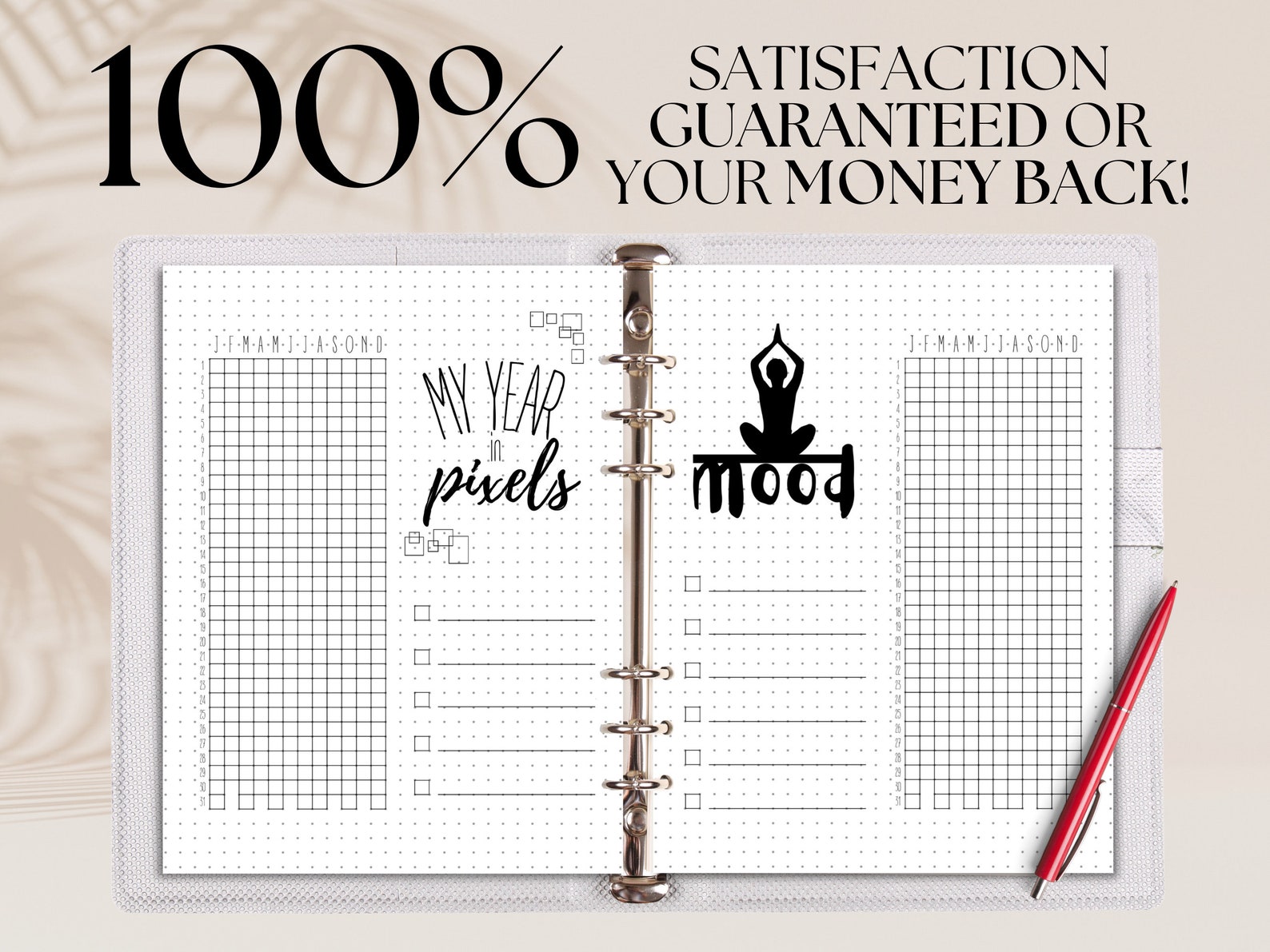 Bullet Journal imprimible, plantilla Bujo, páginas de Bullet Journal ...