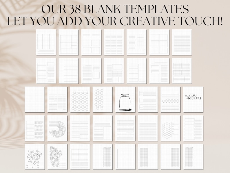 Printable Bullet Journal, Bujo Template, Bullet Journal Pages, Daily ...