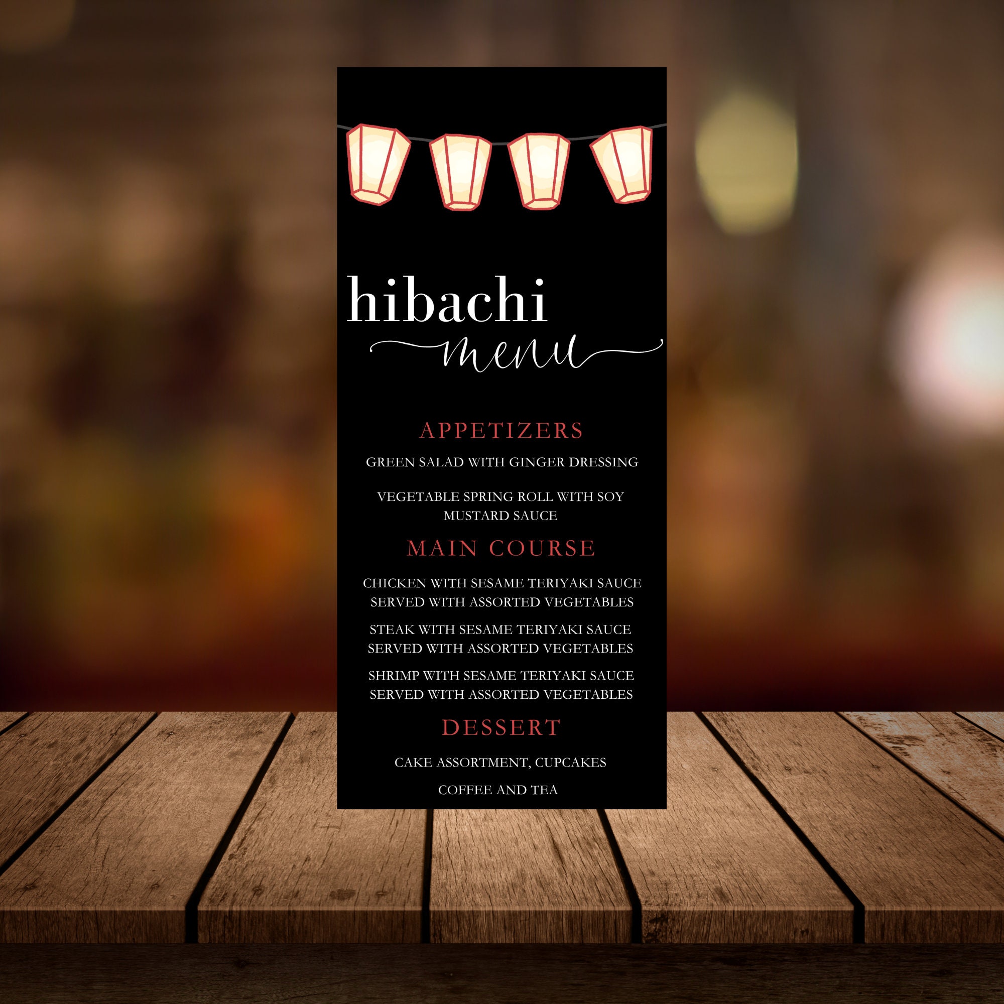 Hibachi Menu, Hibachi Party Menu, Hibachi Dinner Menu, Hibachi Party ...