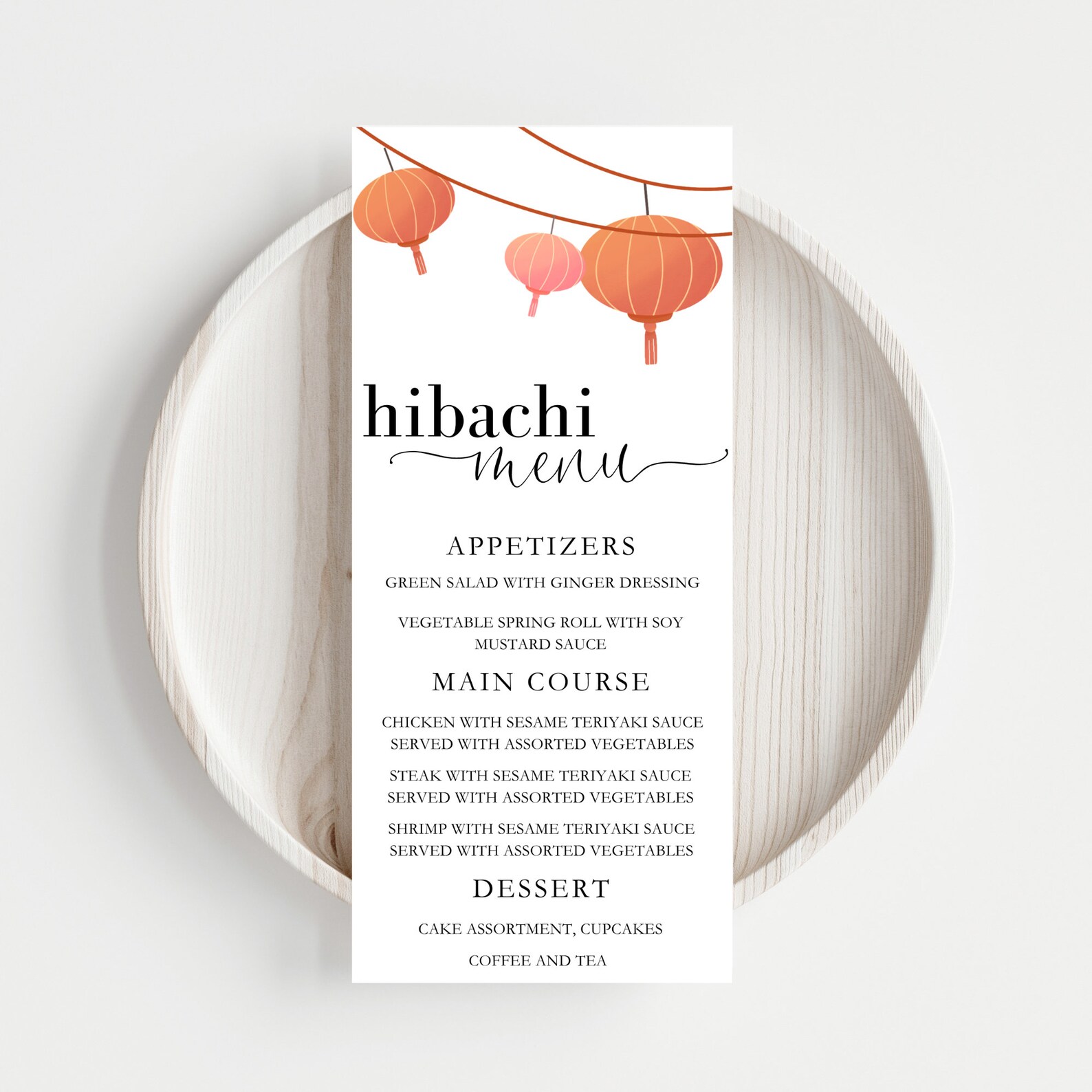 Hibachi Menu, Hibachi Party Menu, Hibachi Dinner Menu, Hibachi Party ...