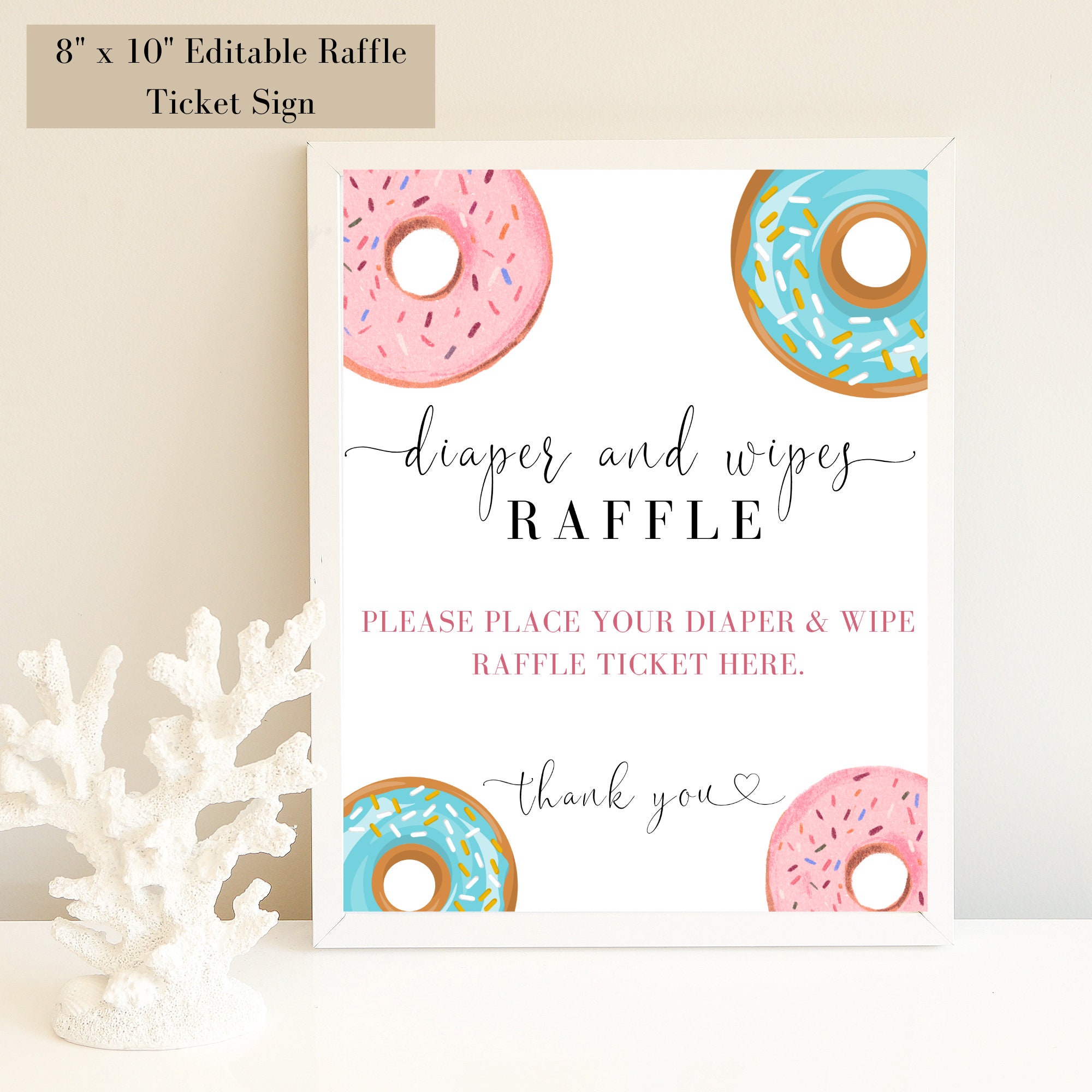 Diaper and Wipes Invitation, Diaper and Wipes Raffle Card, Diaper and ...