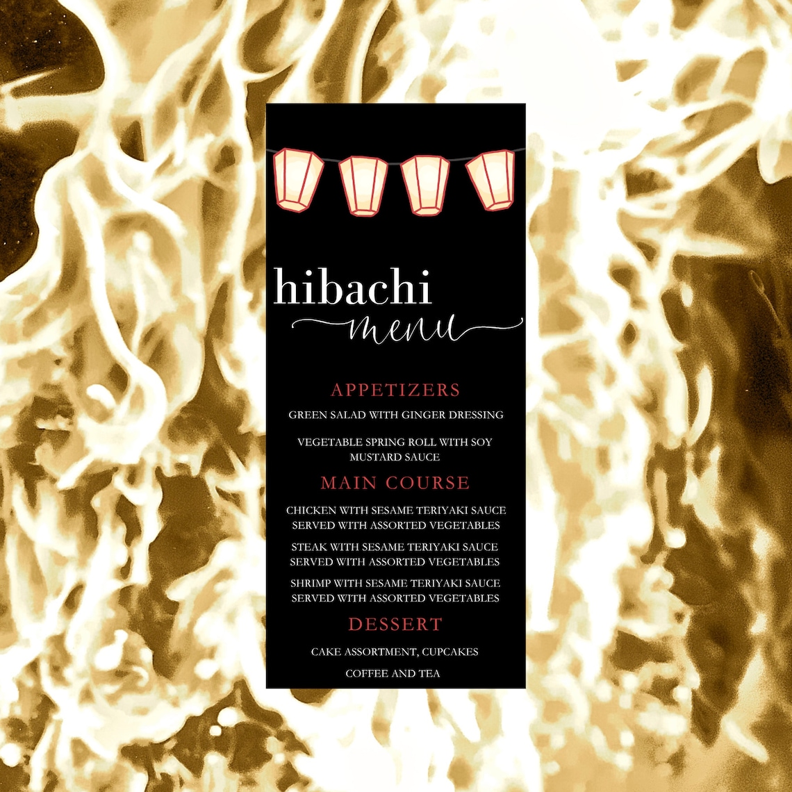 Hibachi Menu, Hibachi Party Menu, Hibachi Dinner Menu, Hibachi Party ...