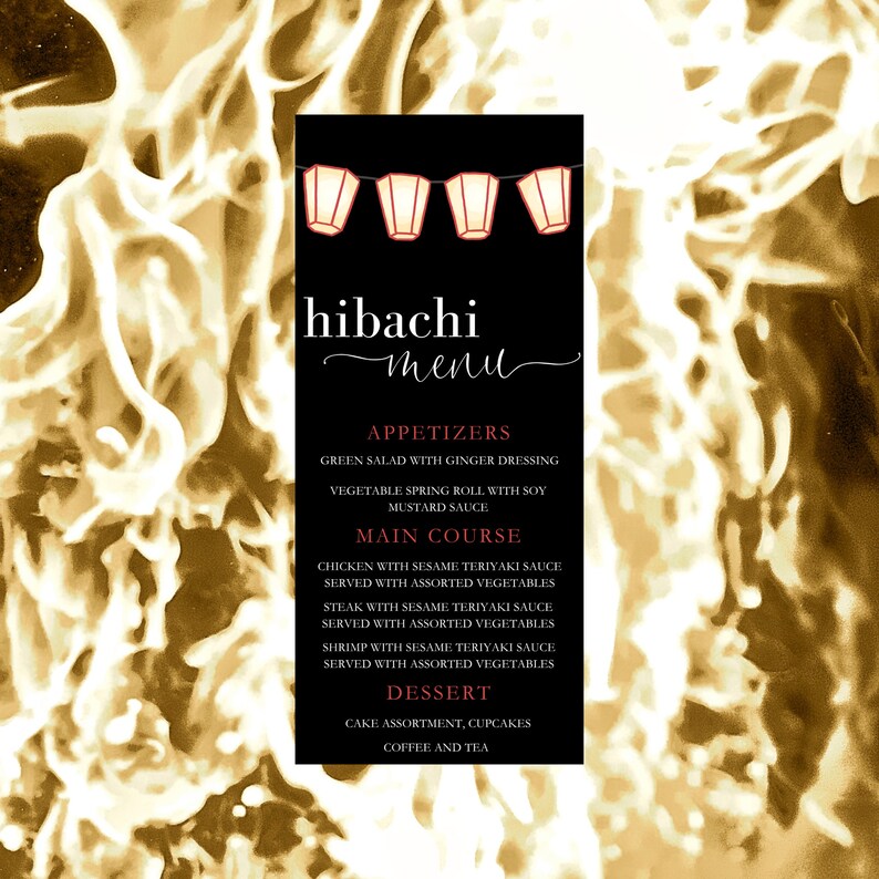 Hibachi Menu, Hibachi Party Menu, Hibachi Dinner Menu, Hibachi Party ...