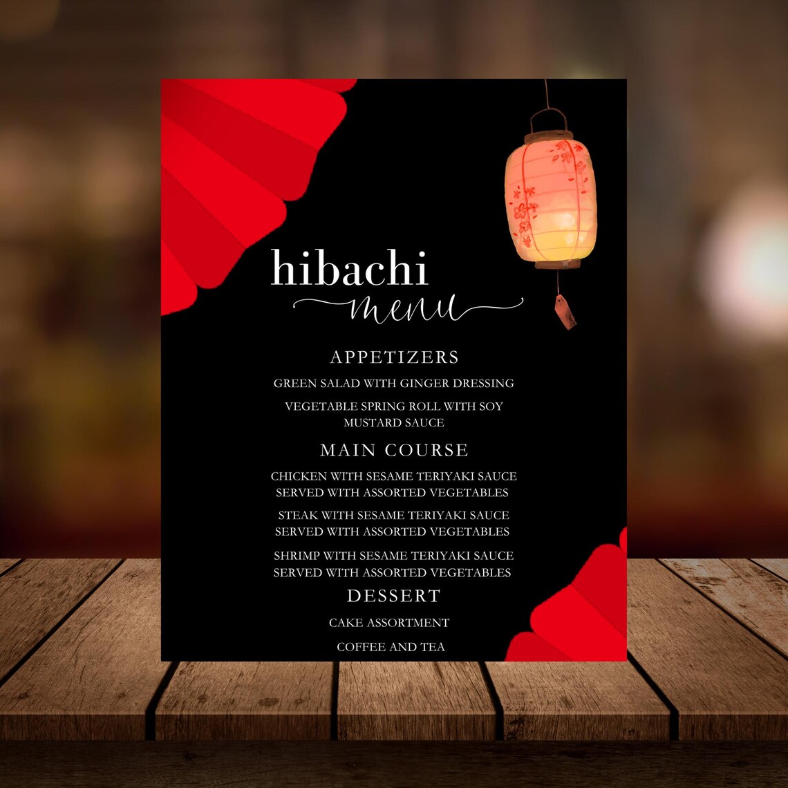 Hibachi Menu, Hibachi Party Menu, Hibachi Dinner Menu, Hibachi Party ...