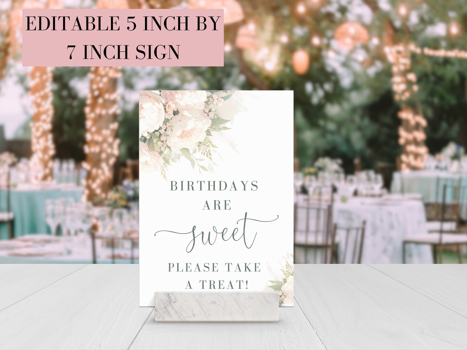 Dessert Table Sign, Birthdays Are Sweet Please Take A Treat Sign, Signs ...