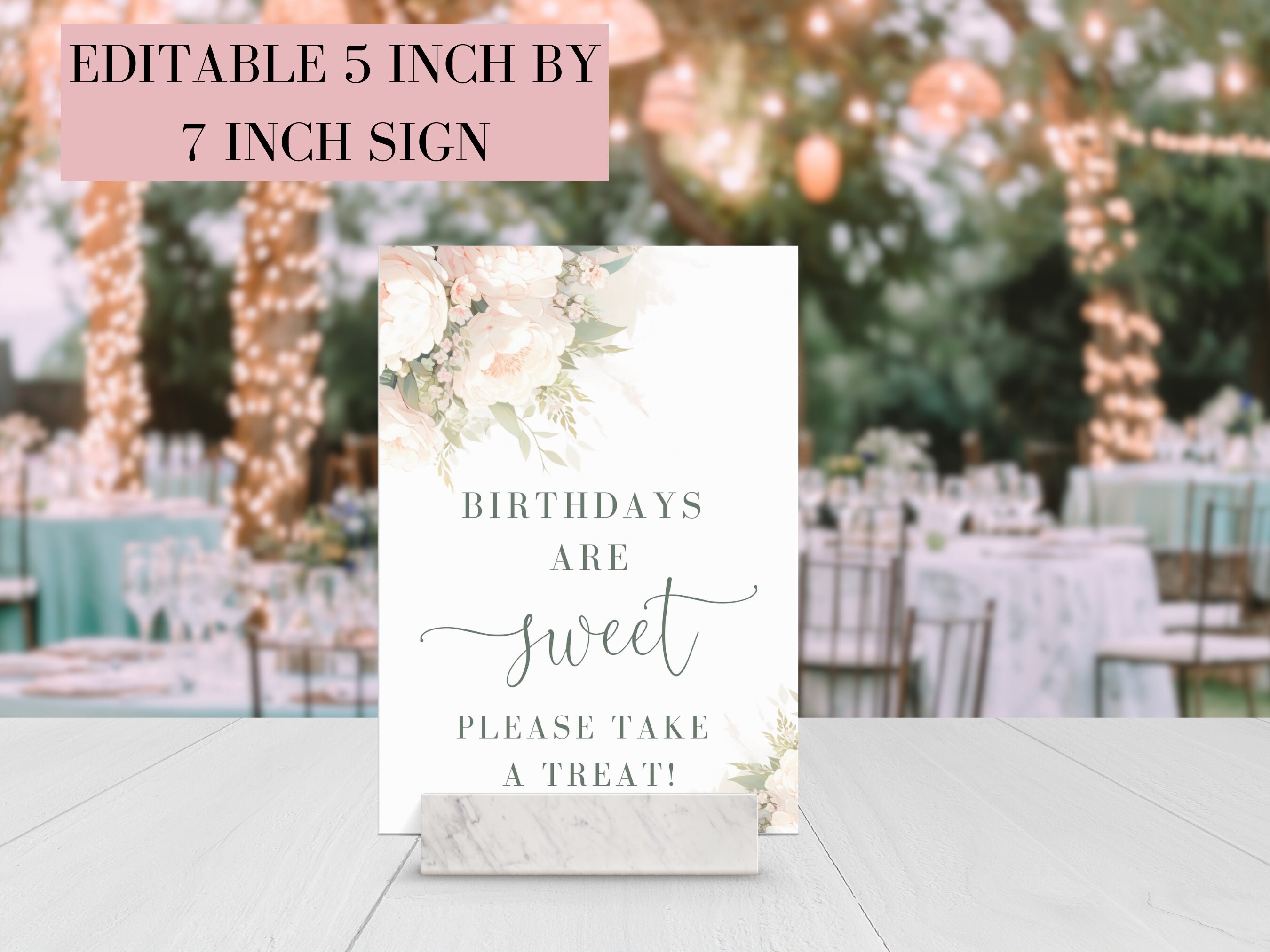 Dessert Table Sign, Birthdays Are Sweet Please Take A Treat Sign, Signs ...