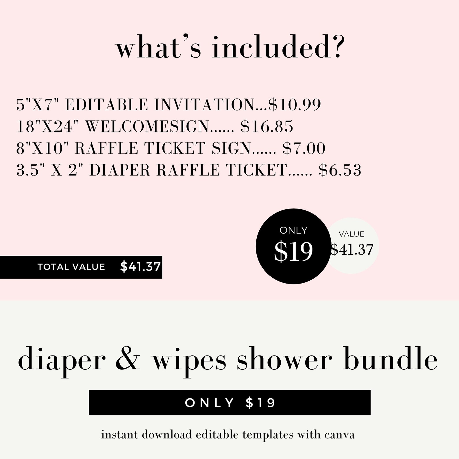 Diaper and Wipes Invitation, Diaper and Wipes Raffle Card, Diaper and ...