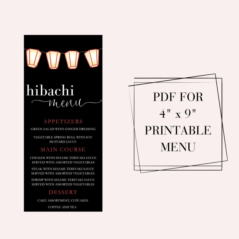 Hibachi Menu, Hibachi Party Menu, Hibachi Dinner Menu, Hibachi Party ...