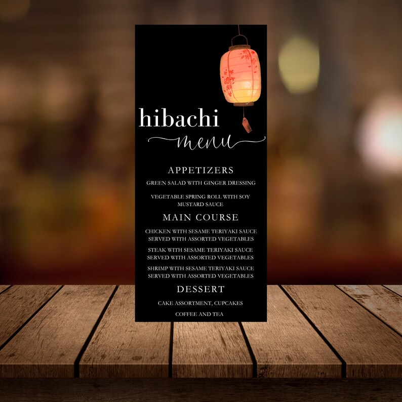 Hibachi Menu, Hibachi Party Menu, Hibachi Dinner Menu, Hibachi Party ...