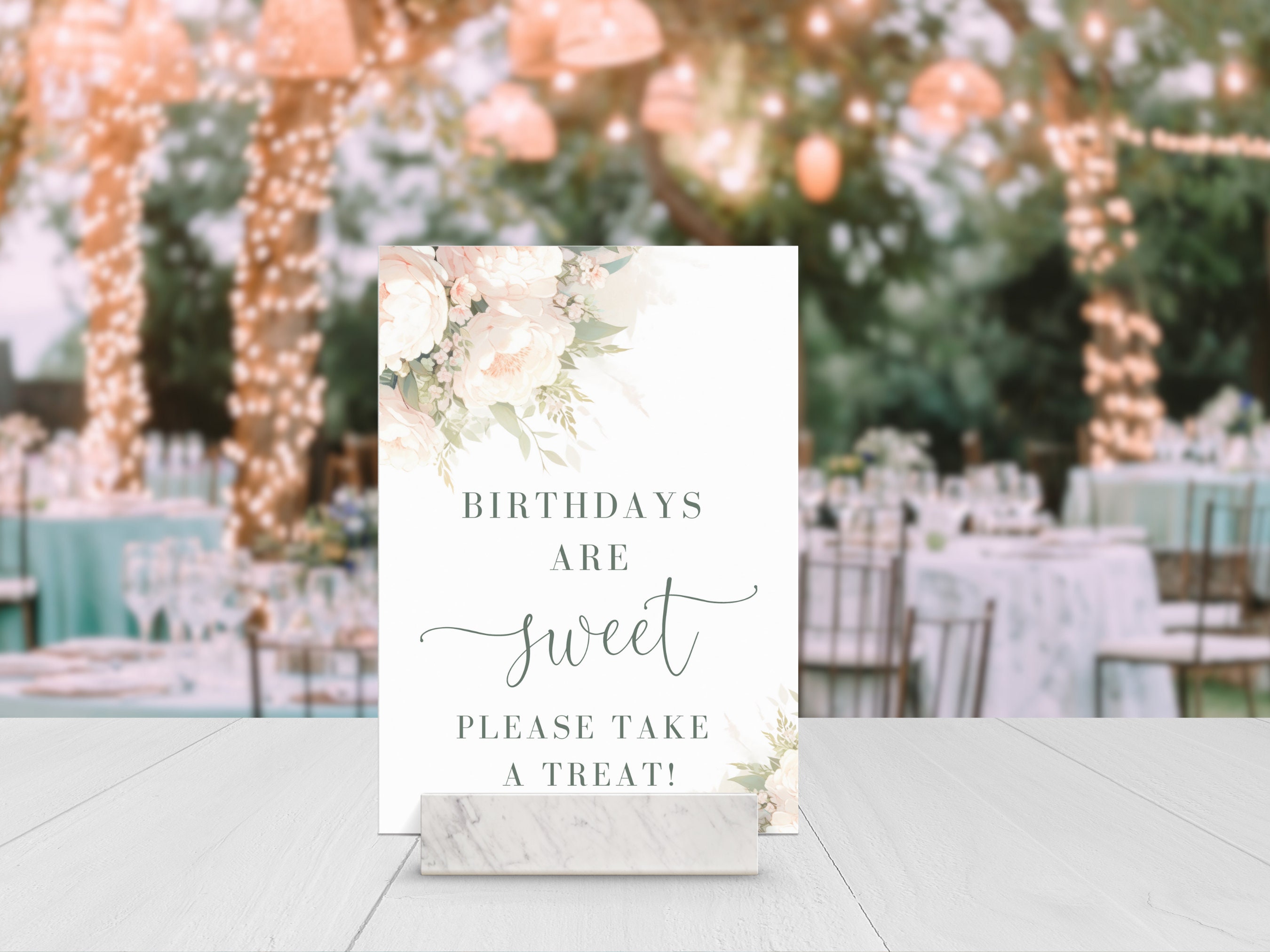 Dessert Table Sign, Birthdays Are Sweet Please Take A Treat Sign, Signs ...
