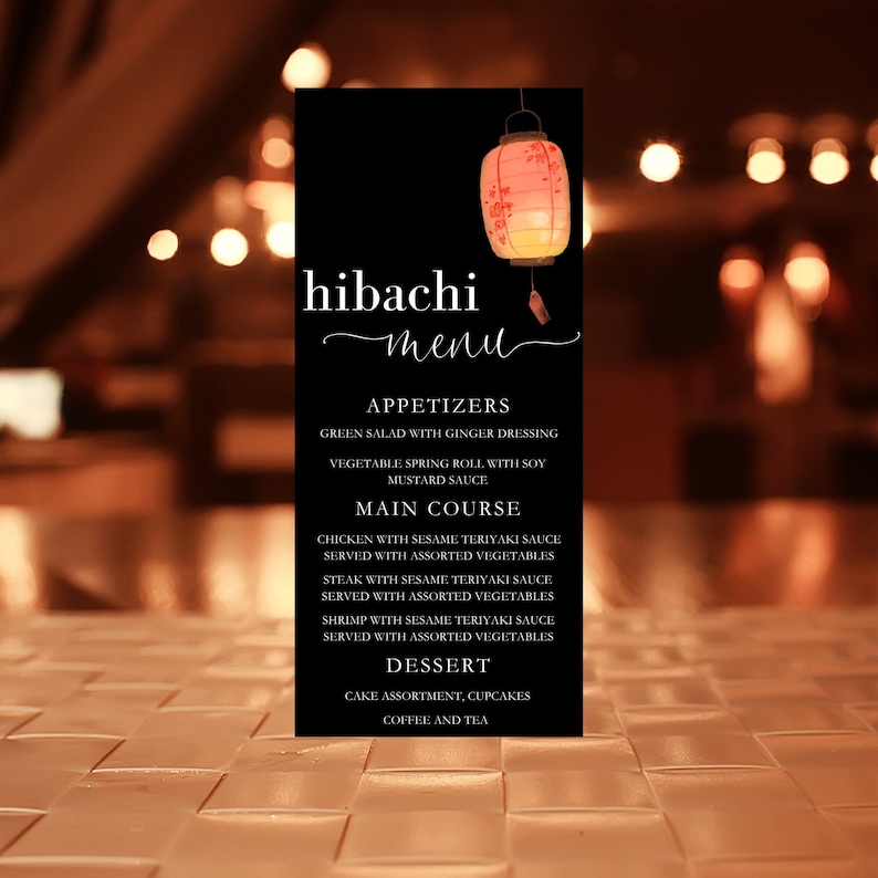 Hibachi Menu, Hibachi Party Menu, Hibachi Dinner Menu, Hibachi Party ...