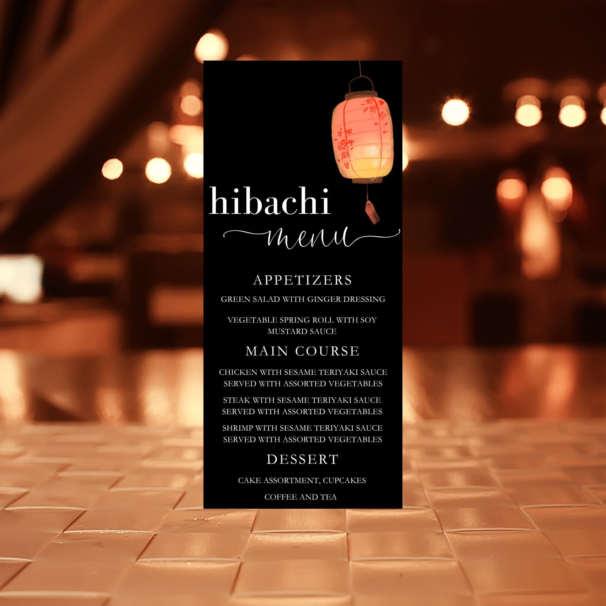 Hibachi Menu, Hibachi Party Menu, Hibachi Dinner Menu, Hibachi Party ...