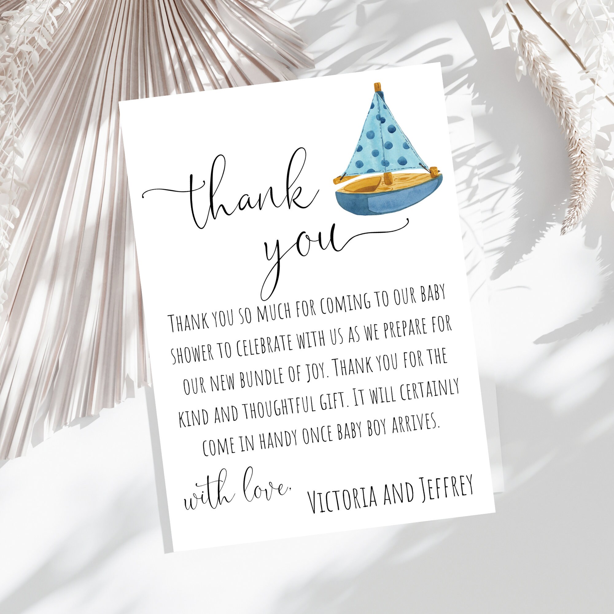 Ahoy Its a Boy Thank You Cards, Ahoy It's A Boy Thank You Cards, Ahoy ...