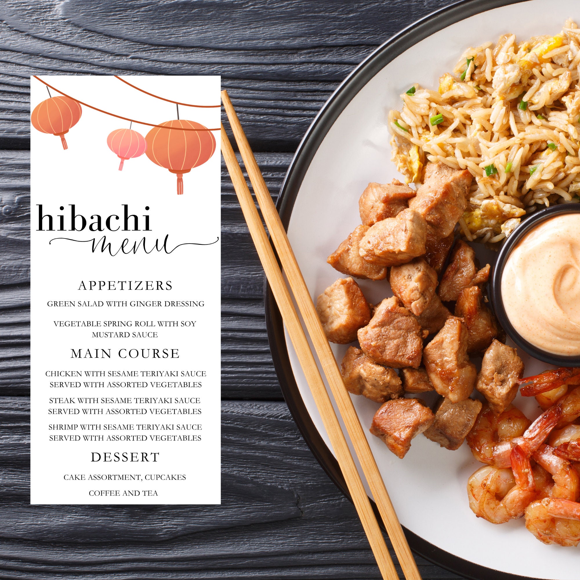 Hibachi Menu, Hibachi Party Menu, Hibachi Dinner Menu, Hibachi Party, Hibachi Dinner Menu Card ...