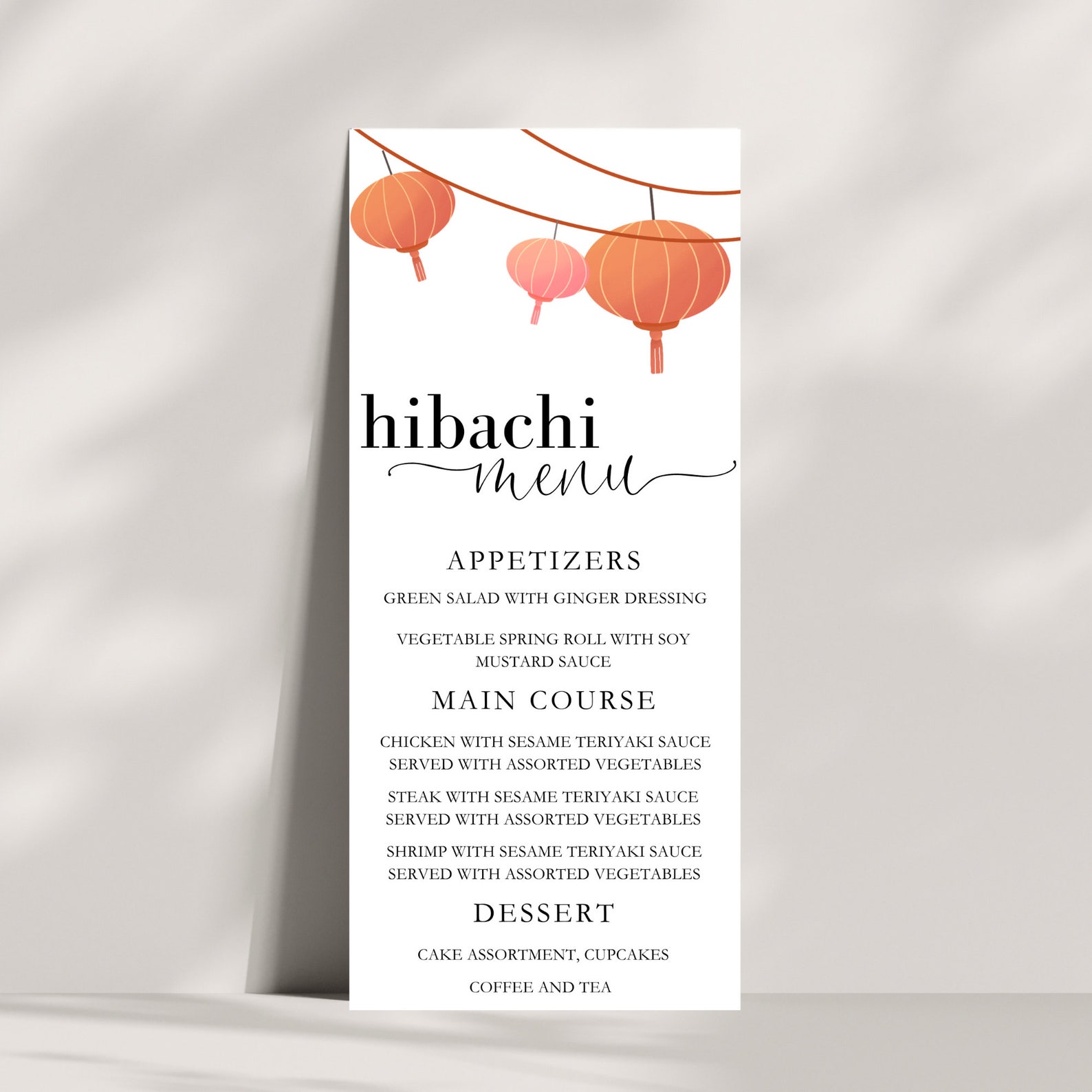 Hibachi Menu, Hibachi Party Menu, Hibachi Dinner Menu, Hibachi Party ...