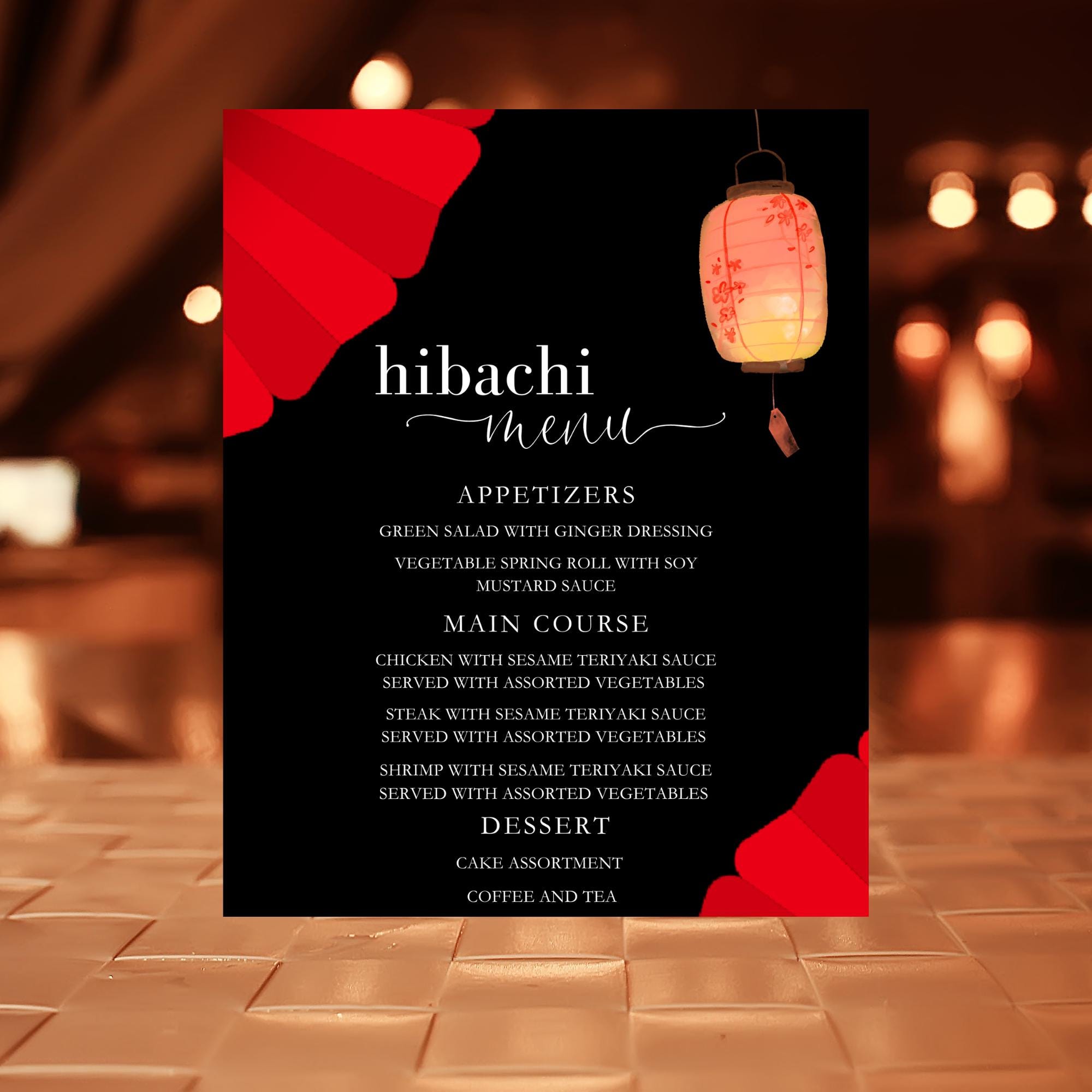 Hibachi Menu, Hibachi Party Menu, Hibachi Dinner Menu, Hibachi Party ...