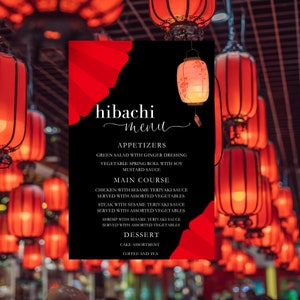 Hibachi Menu, Hibachi Party Menu, Hibachi Dinner Menu, Hibachi Party ...