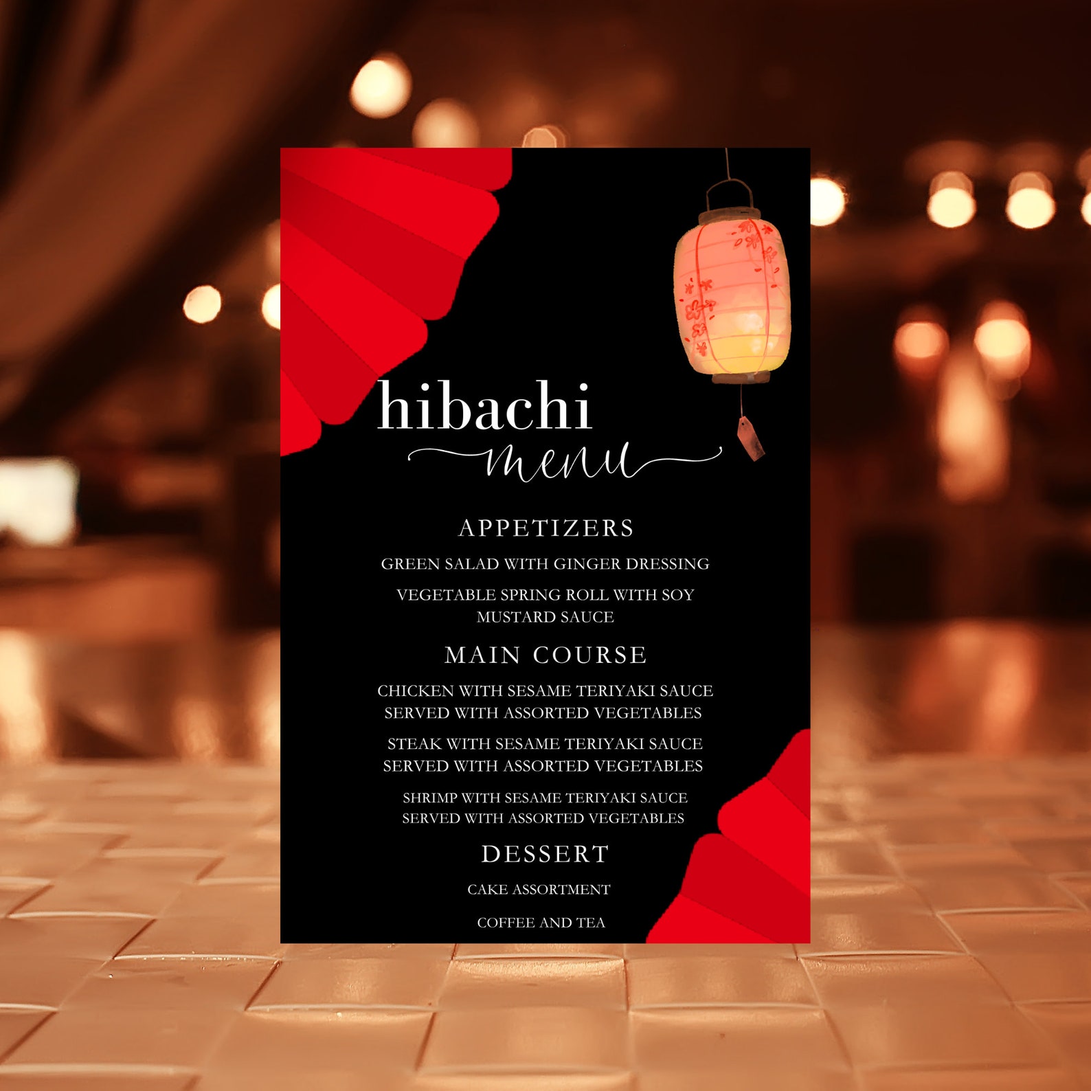 Hibachi Menu, Hibachi Party Menu, Hibachi Dinner Menu, Hibachi Party ...