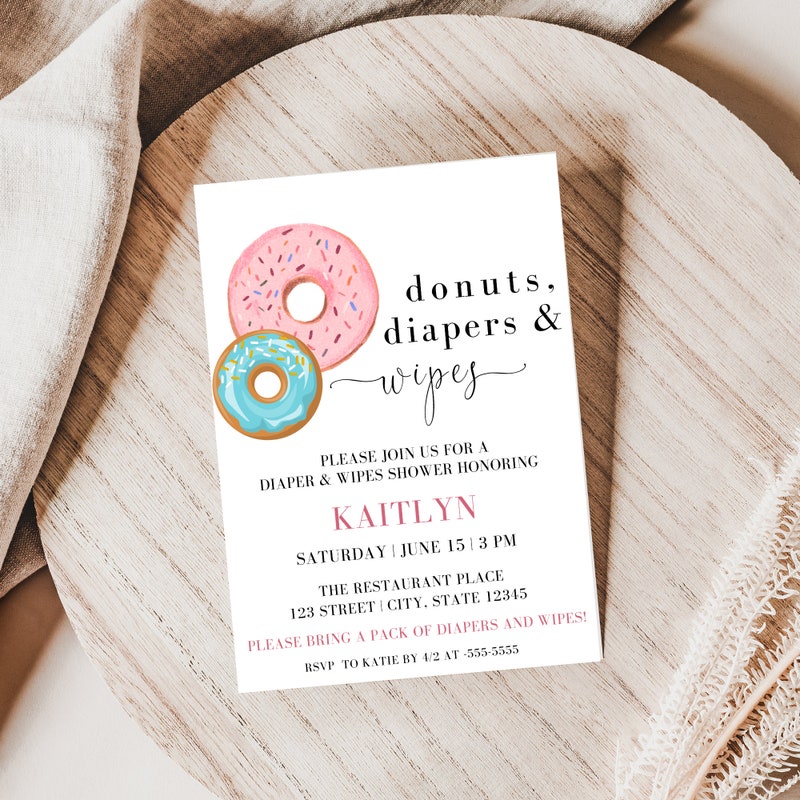 Diaper Invitation - Etsy