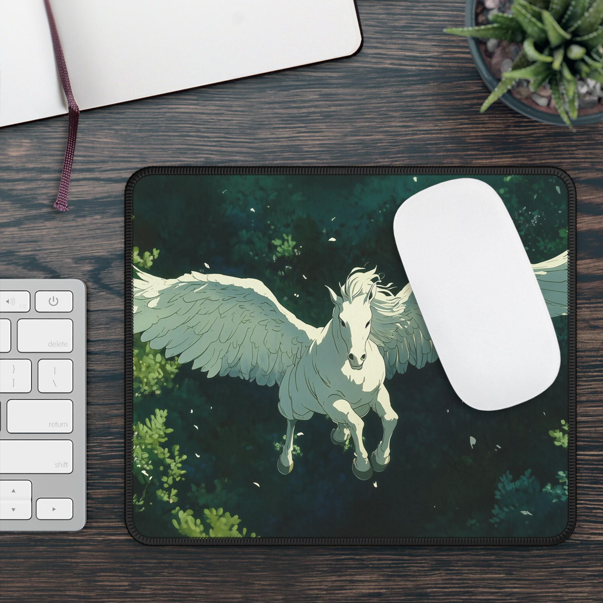 Pegasus Desk Mat, Flying Horse Desk Pad, Horse With Wings Desk Topper ...