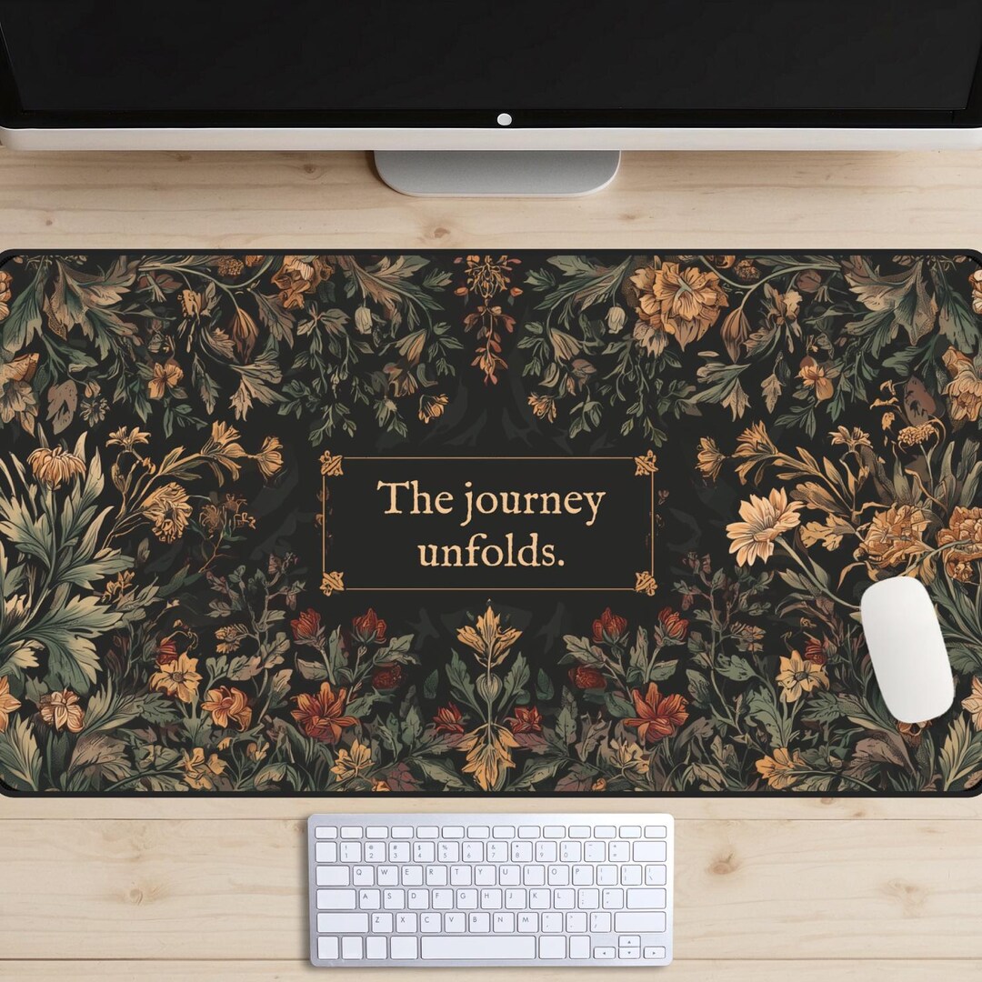 Custom Short Quote Desk Mat, Personalized Phrase Desk Pad, Customized ...