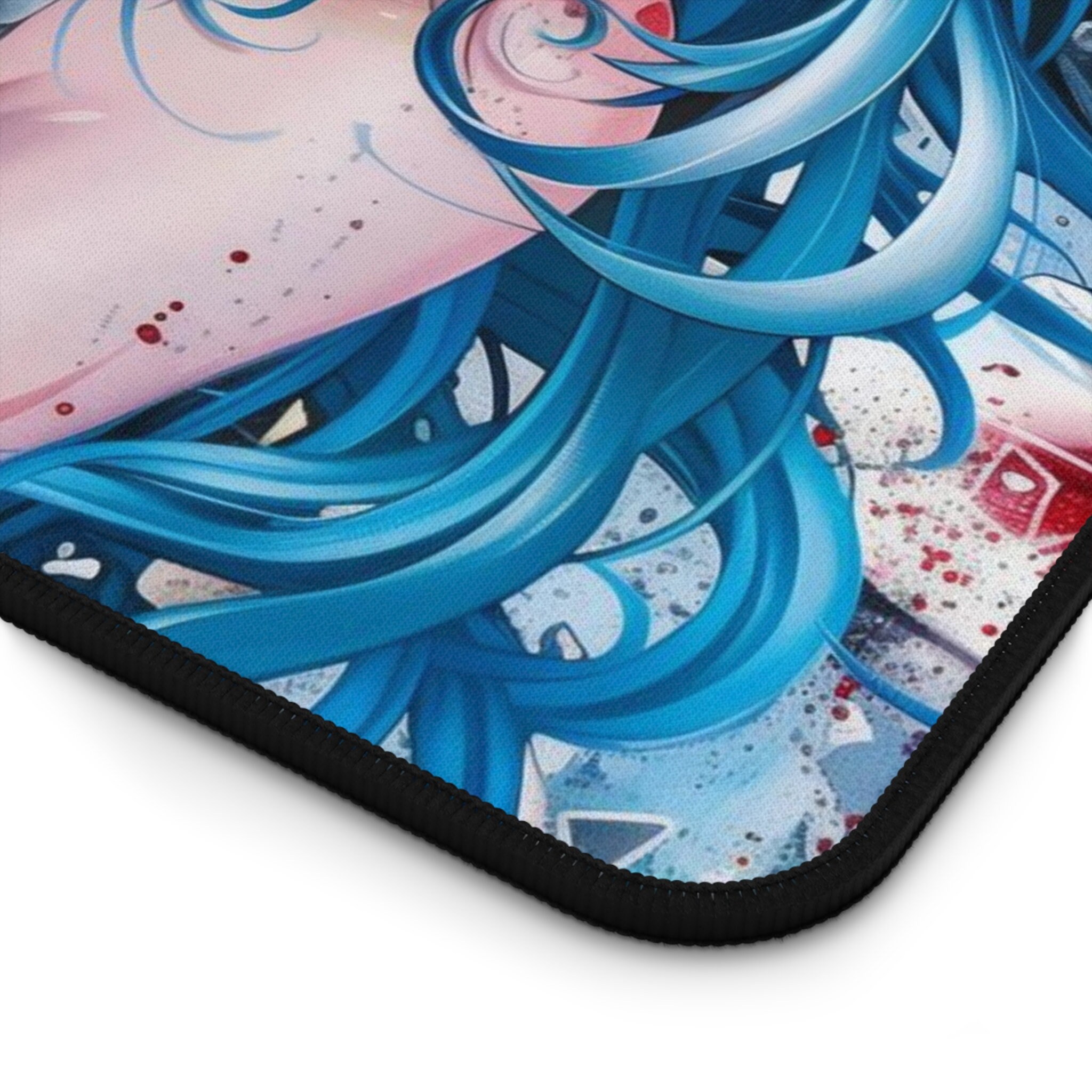 Devil Girl Desk Mat, Oni Anime Girl Desk Pad, Cute Kawaii Mousepad ...