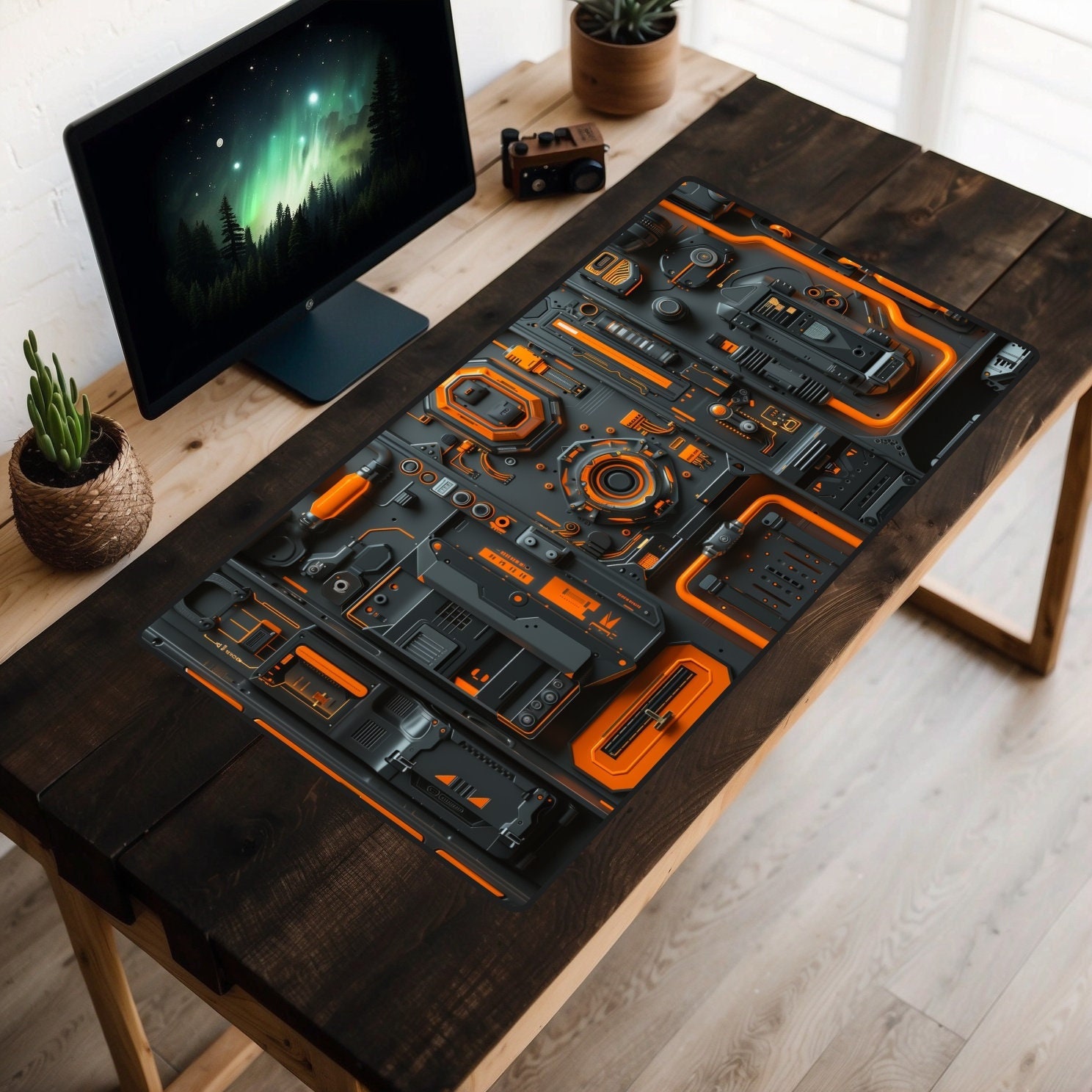 Cyberpunk Circuit Board Desk Mat, Mecha Desk Pad, Sci-fi Mousepad ...