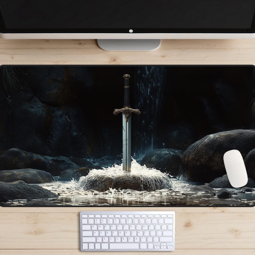 Heroes Sword Desk Mat, Fated Sword Desk Topper Sword in the Stone ...