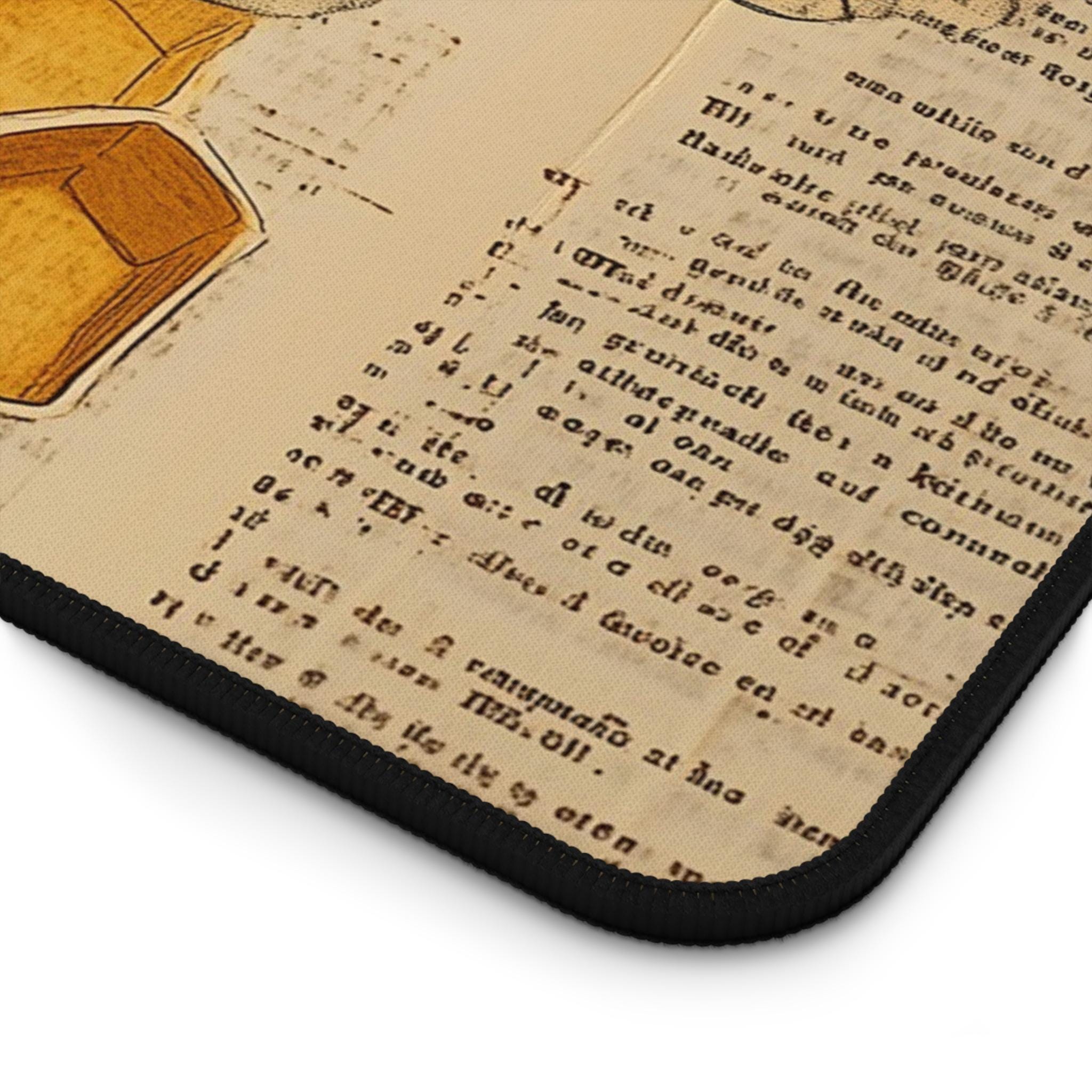 Queen Bee Desk Mat, Honey Bee Desk Pad, Honeycomb Desk Topper, Vintage ...