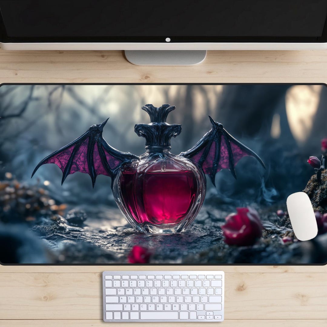 Vampire Potion Desk Mat, Devil Tonic Desk Pad, Demon Elixir Desk Topper ...