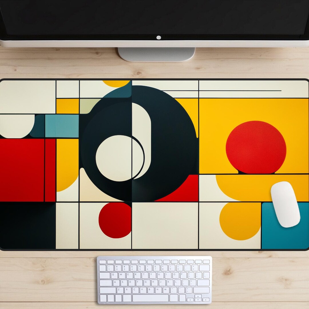 Vintage Pop Art Desk Mat, 1970's Designer Art Desk Pad, Trendy ...