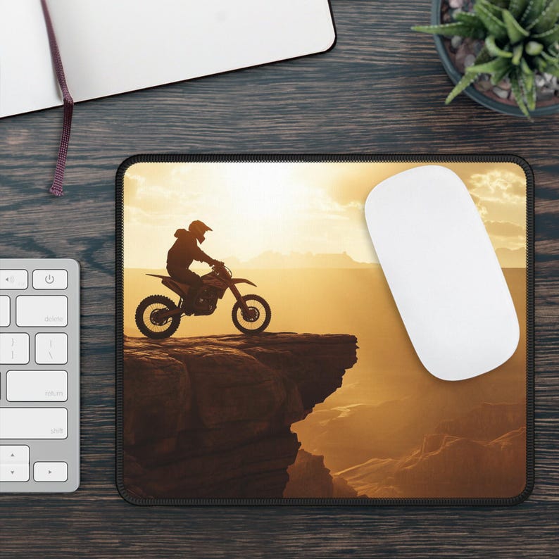 Dirt Bike Digital Art Desk Mat, Motocross Desk Pad, Grand Canyon Desk ...