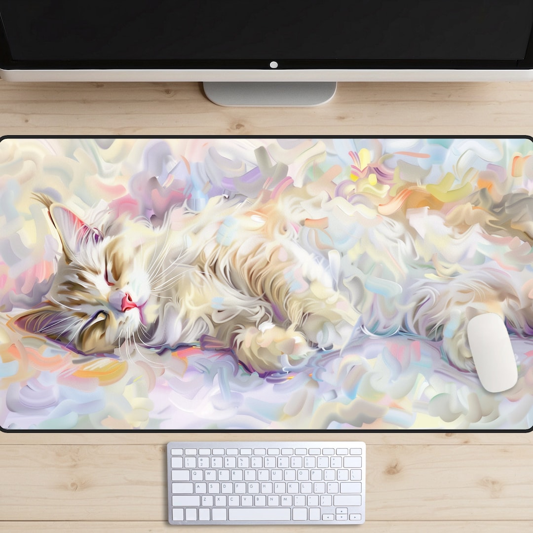 Ragdoll Cat Desk Mat, Cat Desk Pad, Kitten Mousepad, Cute Desk Mat ...