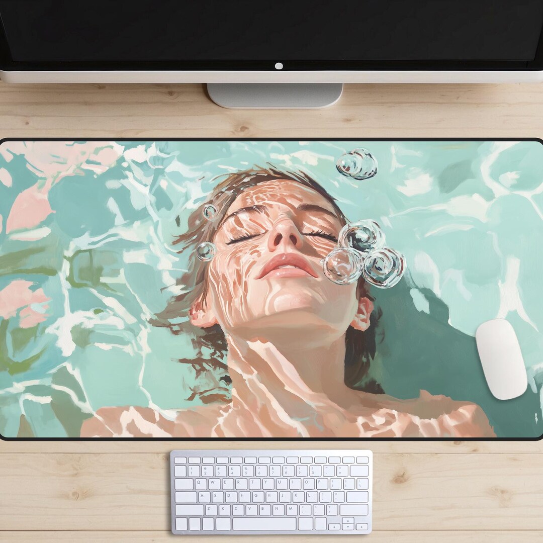 Floating in Light Desk Mat, Underwater Desk Pad, Swimming Desk Topper ...