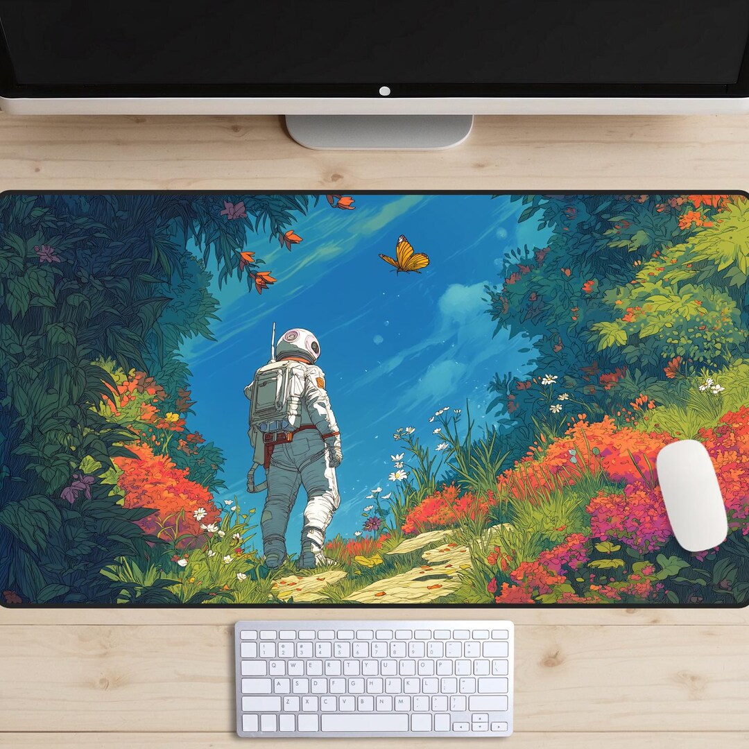 Beautiful Planet Desk Mat, Strange Planet Desk Pad, Alien Landscape ...