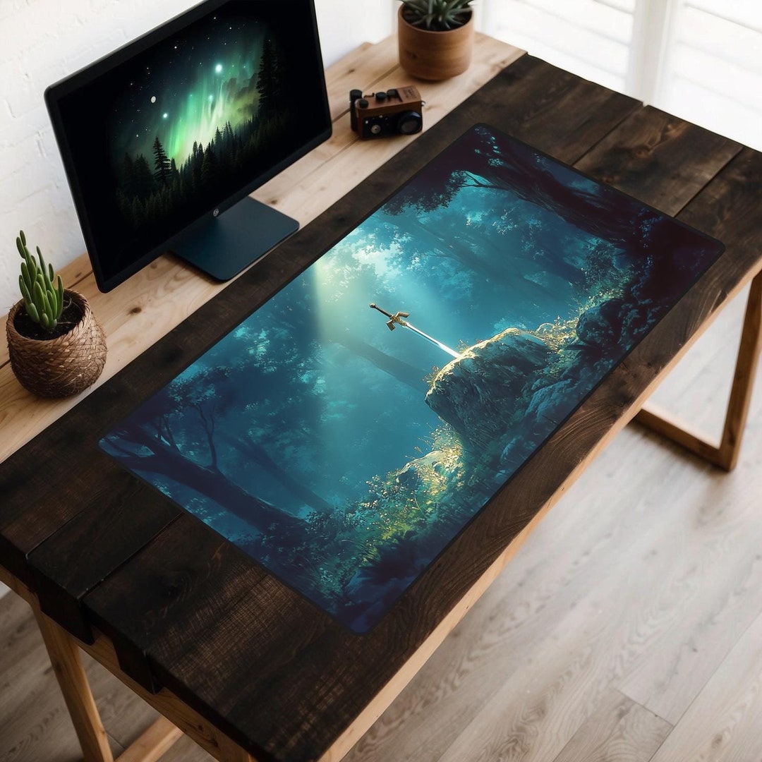 Sword in the Stone Desk Mat, Magical Sword Desk Pad, Master Desk Topper ...