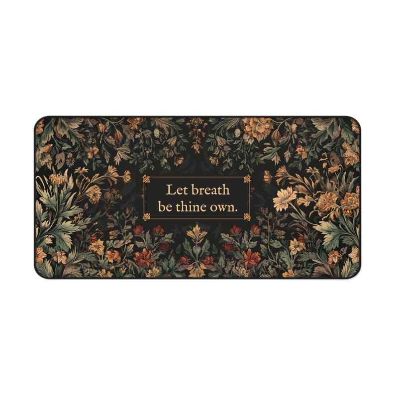 Custom Short Quote Desk Mat, Personalized Phrase Desk Pad, Customized ...