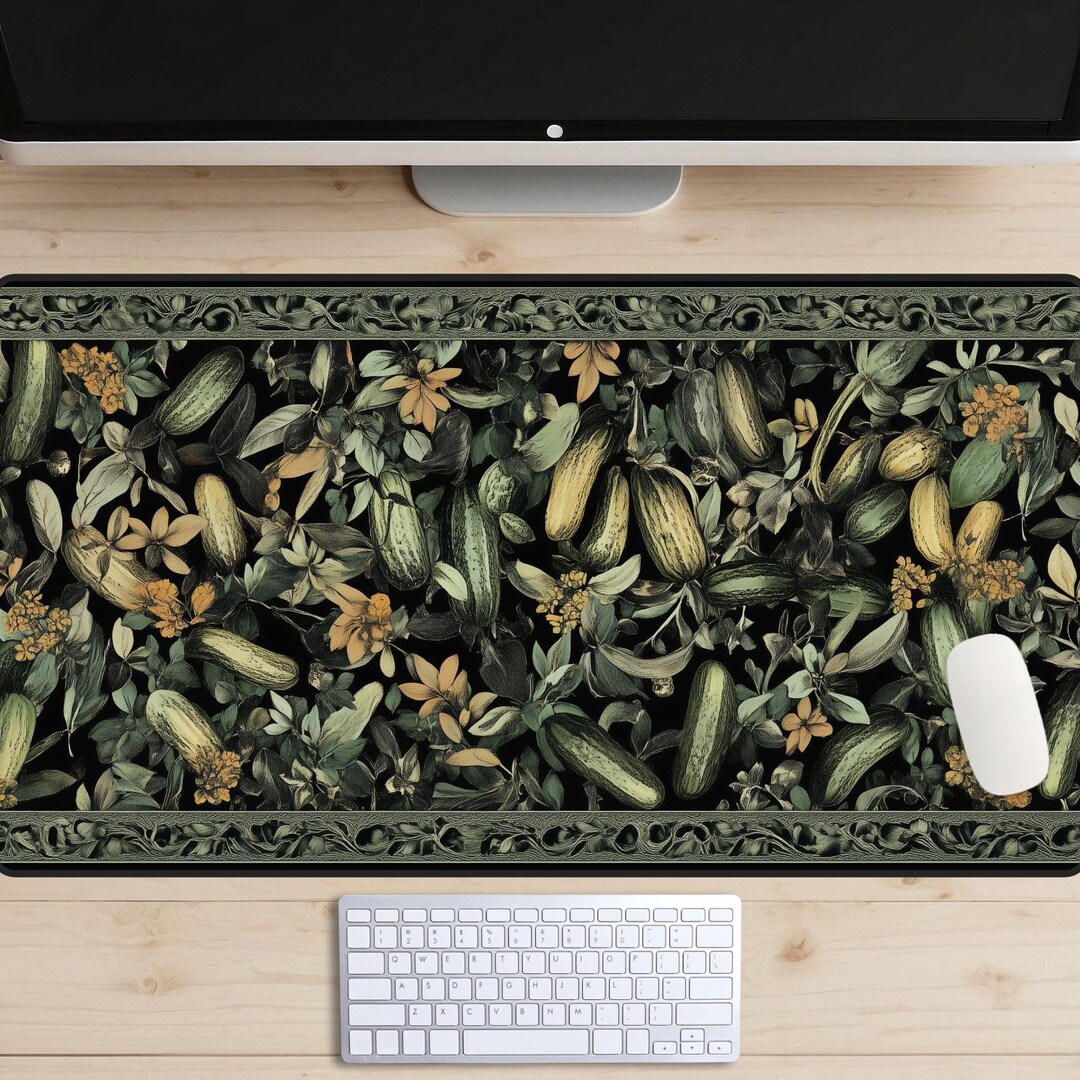 Pickles Tapestry Desk Mat, Pickle Desk Pad, Medieval Castle Decor Desk ...