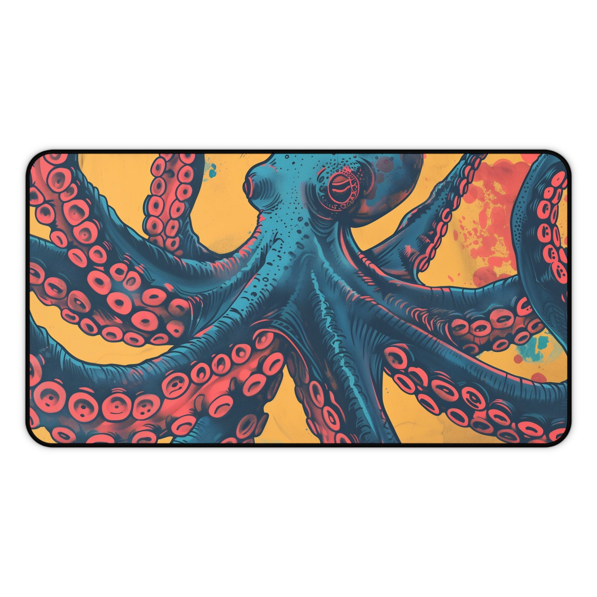 Octopus Desk Mat, Octopi Desk Pad, Tentacles Desk Topper, Ocean Life ...