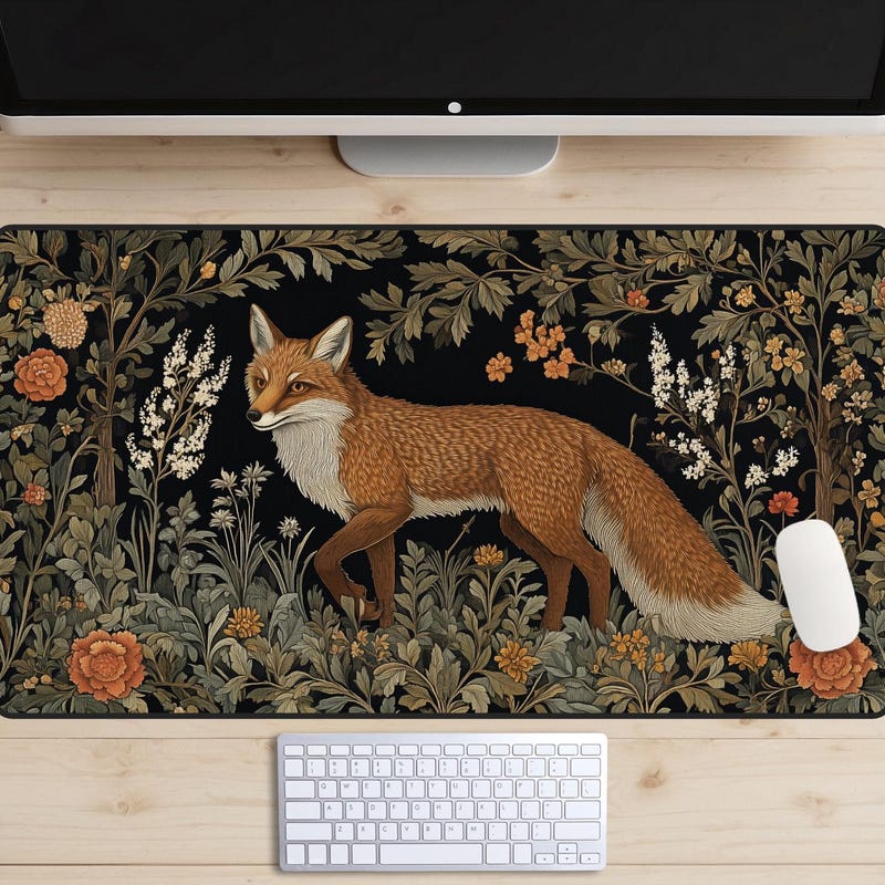 Fox Mouse Pad - Etsy