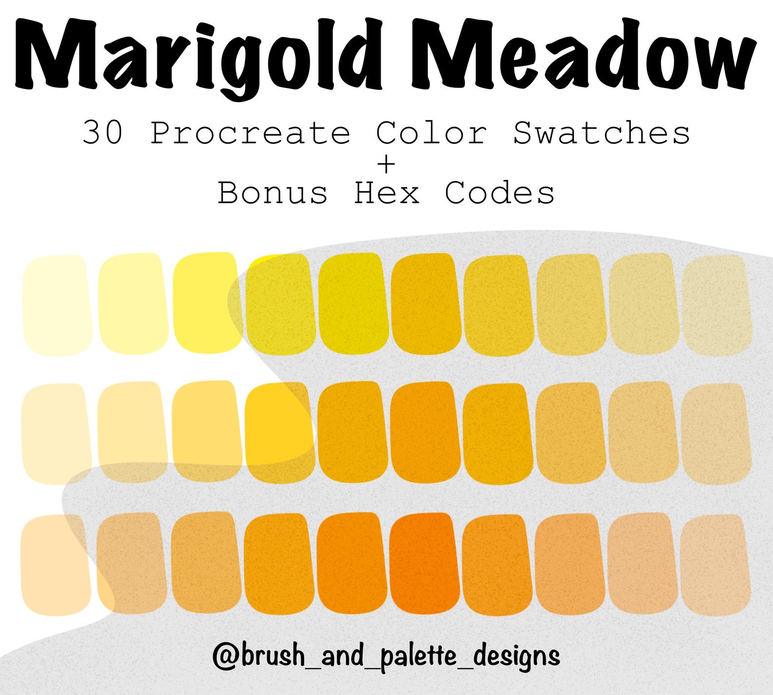 Rainbow Roundup: 7-in-1 Procreate Color Palette Bundle + BONUS Hex ...