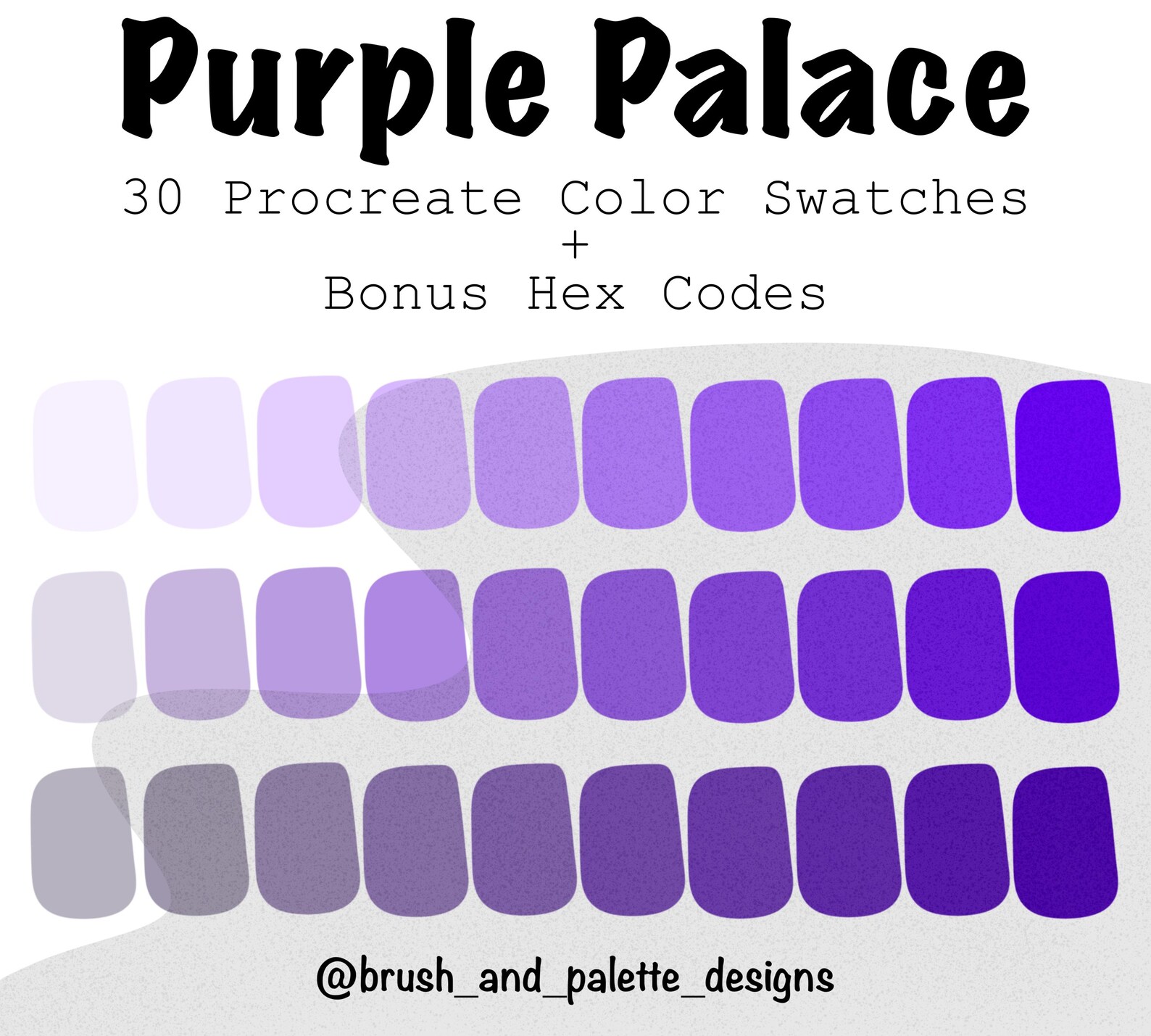 Rainbow Roundup: 7-in-1 Procreate Color Palette Bundle + BONUS Hex ...