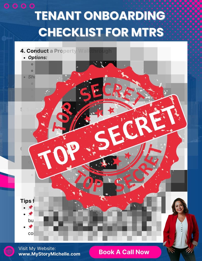 Tenant Onboarding Checklist for Mid-term Rentals (MTR) | Digital PDF ...