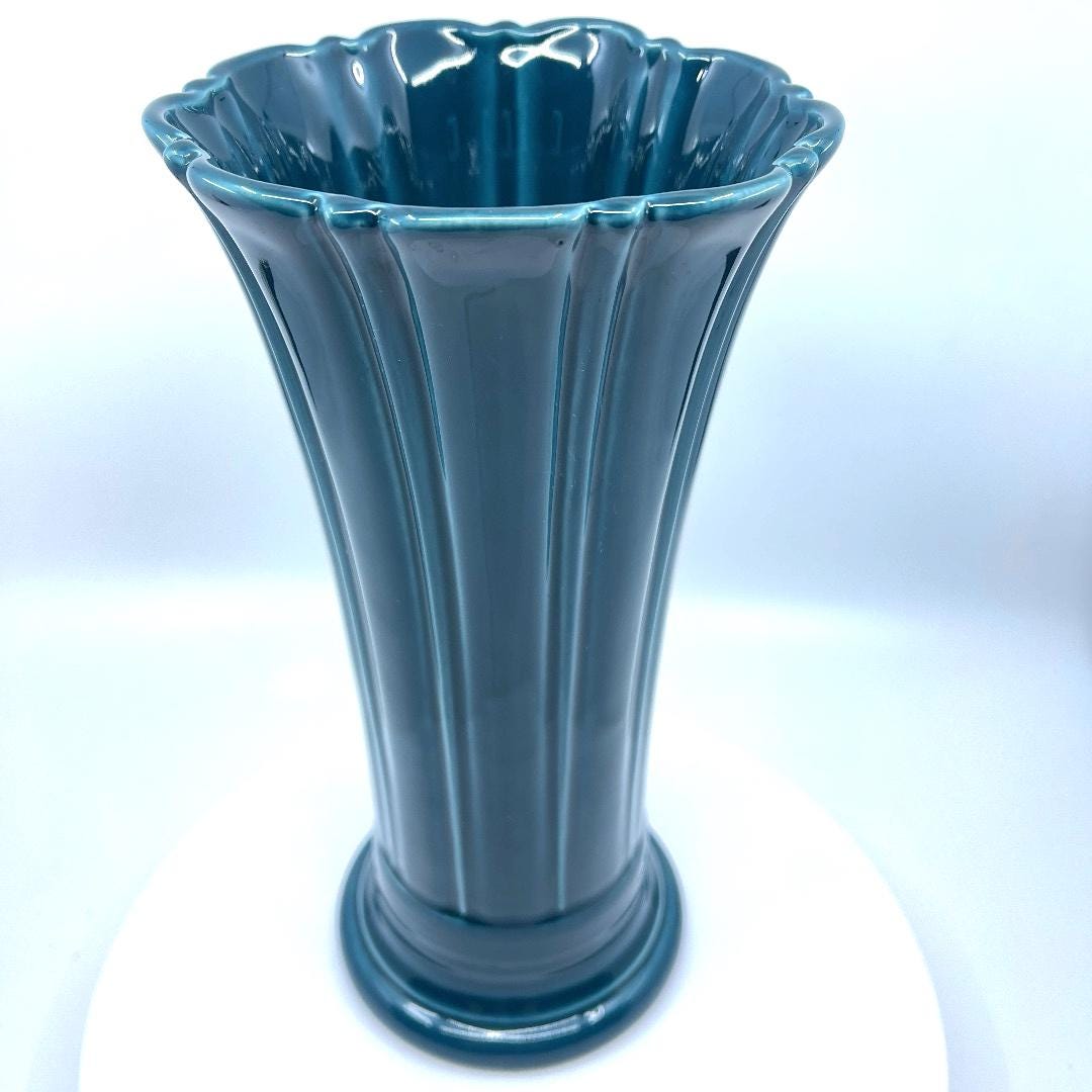 Vintage Fiesta Vase Juniper Medium 10", Retired Fiestaware Homer ...