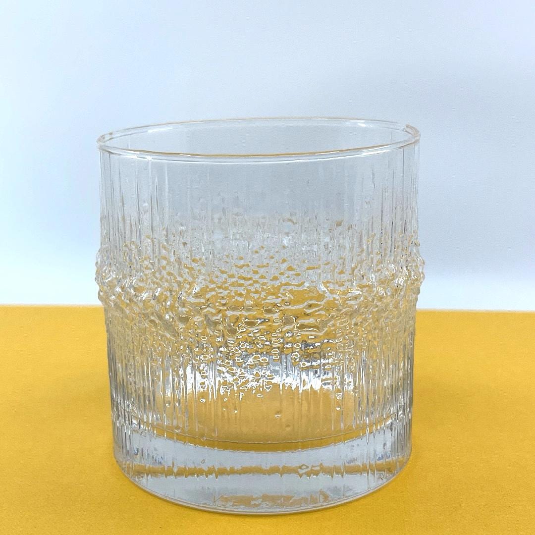 Vintage Iittala Niva Double Old-fashioned Whiskey Glass, Tapio Wirkkala ...